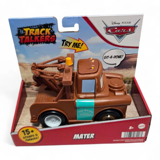 DISNEY PIXAR CARS Track Talkers MATER | 15+ Sounds & Phrases | Mattel ...