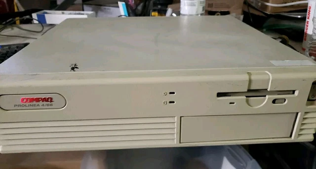 VINTAGE COMPAQ PROLINEA 4/33 Desktop Computer TURNS ON $150.00 - PicClick