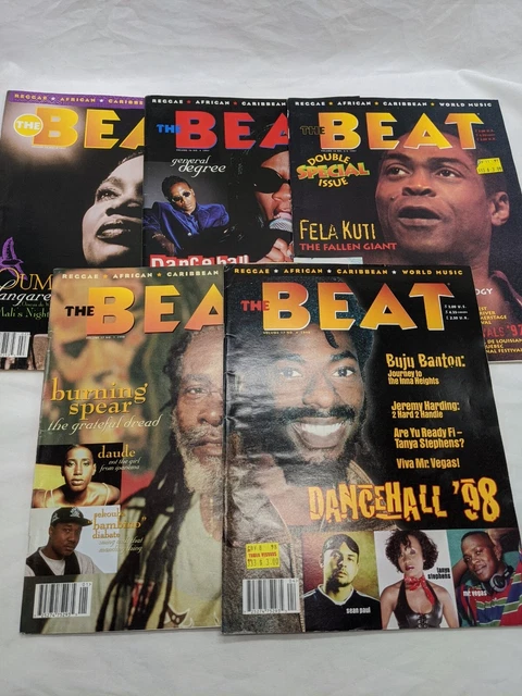 LOT OF (5) The Reggae And African Beat Magazines 1997/1998 $22.50 ...