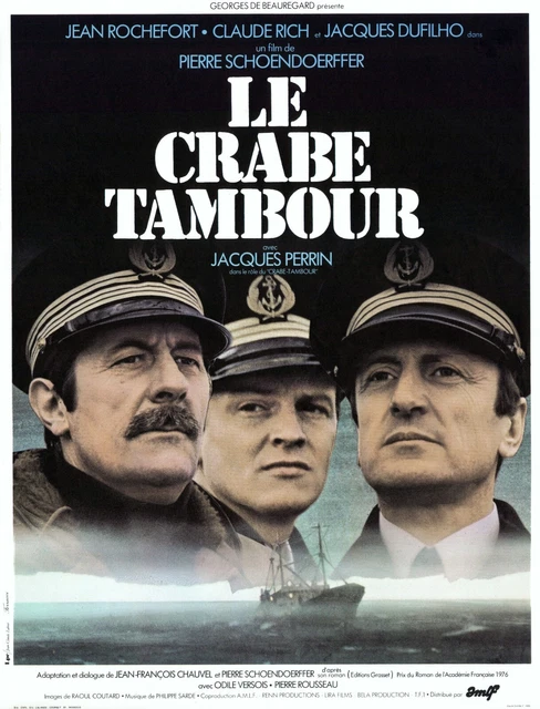 LE CRABE TAMBOUR, JACQUES PERRIN,1977 repro affiche de cinema (60X80 cm ...