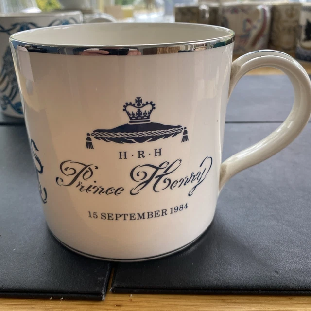 WEDGWOOD RICHARD GUYATT Mugs, Birth Of Prince Henry (Harry) 15th ...