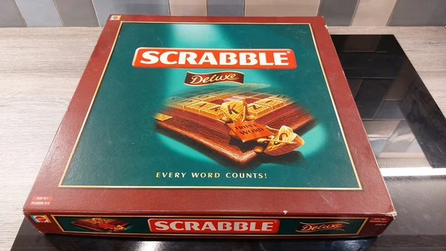 SCRABBLE DELUXE WOODEN Turntable Premium Rotating Board Game £21.50 ...