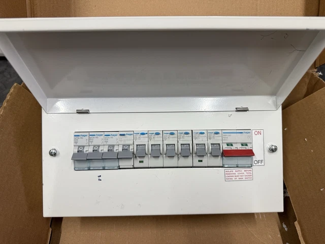 HAGER FULLY LOADED RCBO / MCB Consumer Unit Used In Good Condition £13. ...