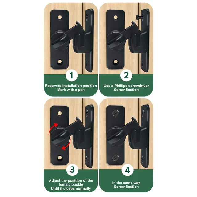 SERRURE DE PORTE coulissante innovante avec fonctions de s??curit?? am??lior??es EUR 6,68 ...