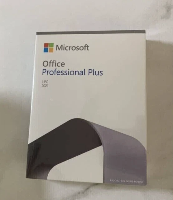 MICROSOFT OFFICE 2021 Professional Plus Box DVD with Software + License ...