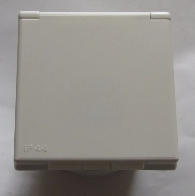 MAINS 230V 16A Flush Inlet Hook Up Socket Caravan Beige Camper Van ...