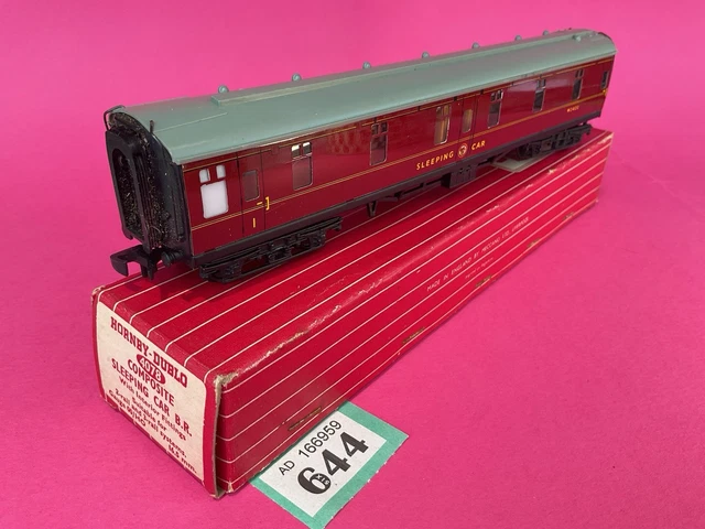HORNBY DUBLO 4078 Composite Sleeping Car, 2/3 Rail, VGC, Boxed, W2402 ...