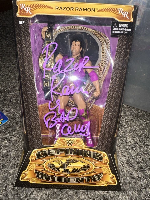 WWE SIGNED RAZOR Ramon Elite Defining Moments Autographed Scott Hall ...