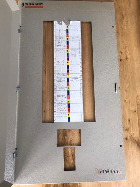 MERLIN GERIN DISTRIBUTION Board Box Fuse 16 Way 3 Phase Cover Lid EUR ...