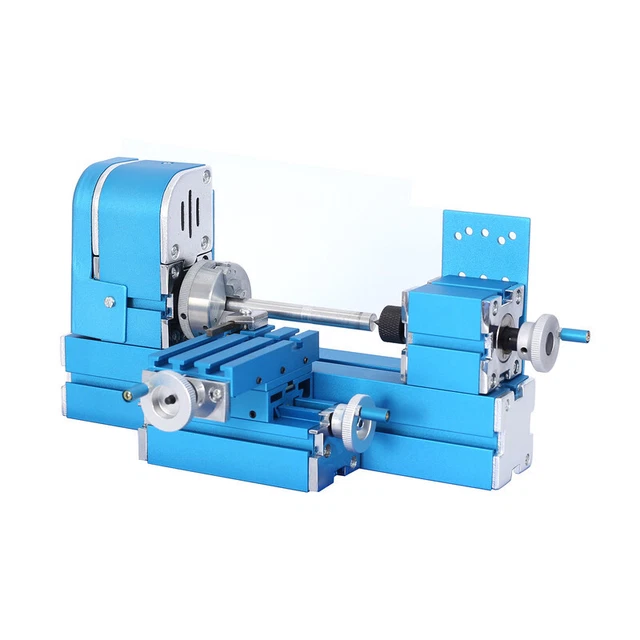MINI LATHE MICRO Metal Lathe Motorized Machine Metalworking DIY Tool ...