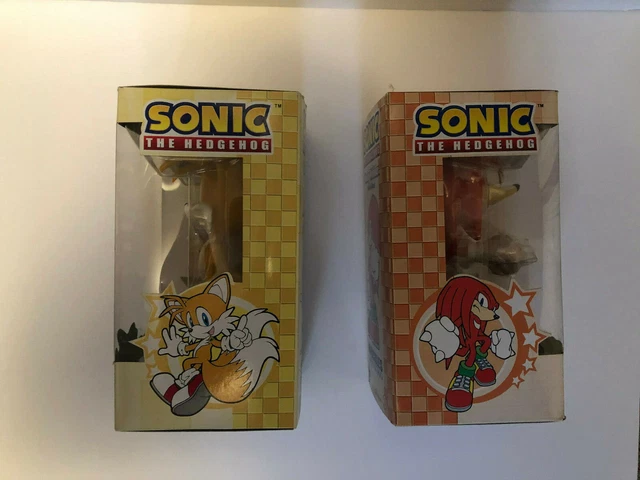 FUNKO WACKY WOBBLER Bobble Head Miles "Tails" Prower & Knuckles the ...