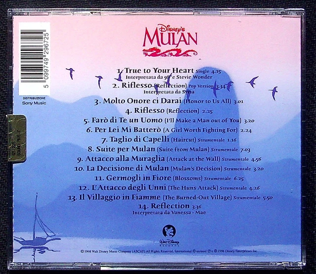 MATTHEW WILDER & David Zippel Jerry Goldsmith Mulan Walt Disney Cd Ost ...