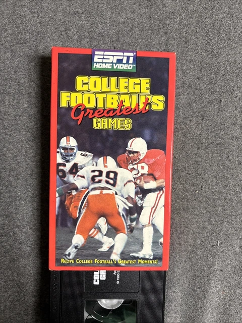 ESPN COLLEGE FOOTBALL Greatest Games VHS £12.24 - PicClick UK