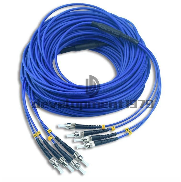 ST-ST UPC 4 Cores Armored Fiber Patch Cord SM 4 Strand Fiber Optic ...