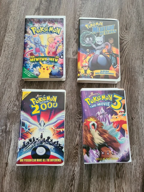 POKEMON VHS LOT - The First Movie/Pokemon 2000/Pokemon 3/Pokémon Mewtwo ...