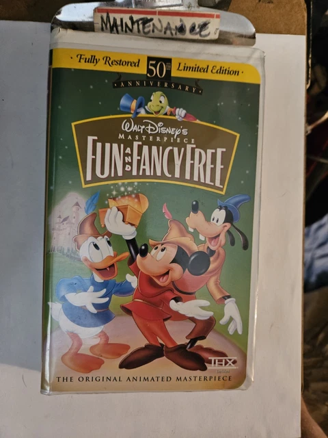 DISNEY FUN & Fancy Free VHS Tape 50th Anniversary Masterpiece £1.12 ...