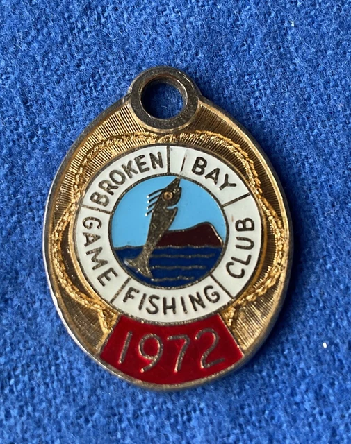 1972 BROKEN BAY GAME FISHING CLUB, Member #180 Enamel Badge. 20mm By ...