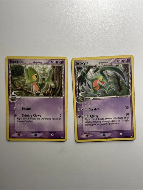BUNDLE- POKÉMON TCG Treecko POP Series Promos 4 - 15/17 + Grovyle 19/ ...