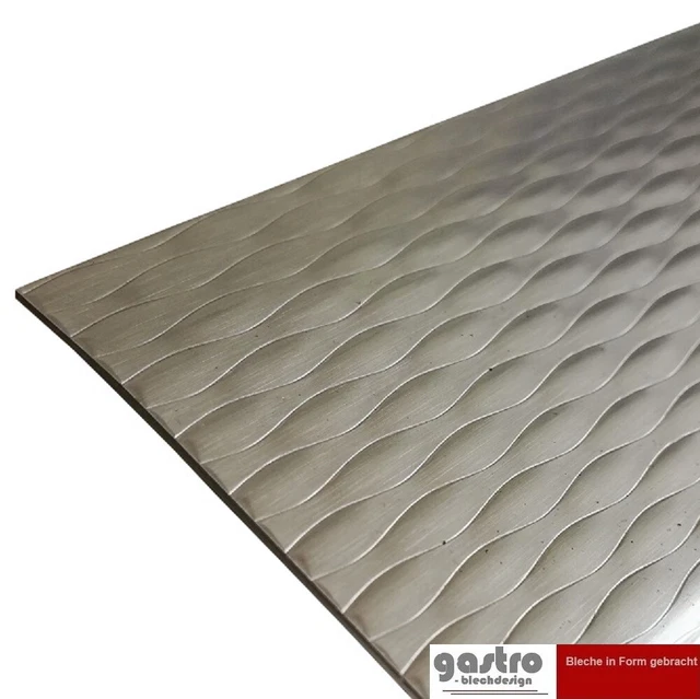 EDELSTAHL BLECH NOPPENBLECH 5WL dessiniert 1mm V2A Verkleidung ...