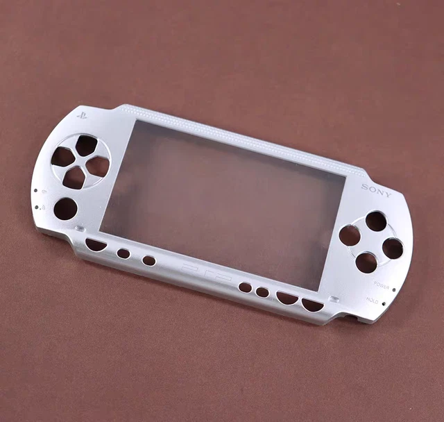 SILVER FACEPLATE FRONT Shell Housing Cover For Sony PSP 1000 Console £ ...