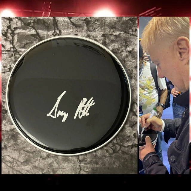 GFA DAVID LEE Roth's Batteur Gregg Bissonette Signé 10 " Peau G6 COA ...