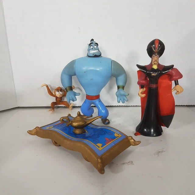 1992 DISNEY MATTEL ALADDIN Figure Lot - Jafar Genie Carpet VTG Toys $19 ...