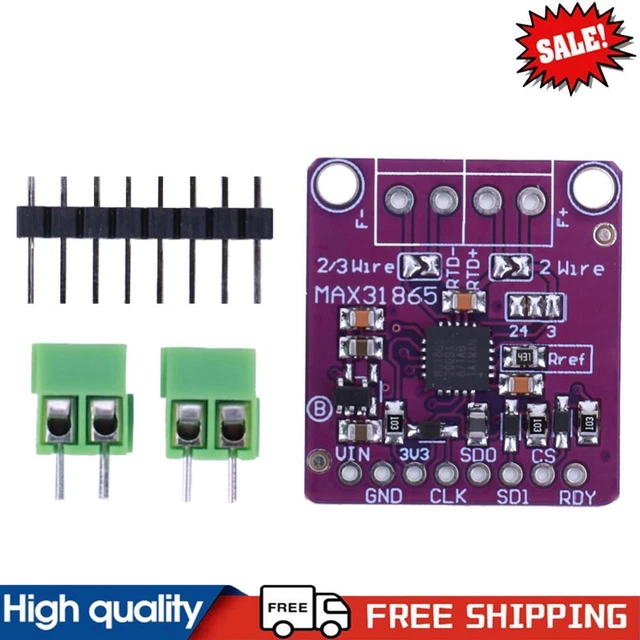 MAX31865 PT100/PT1000 RTD Temperature Sensor Detector Module Amplifier ...