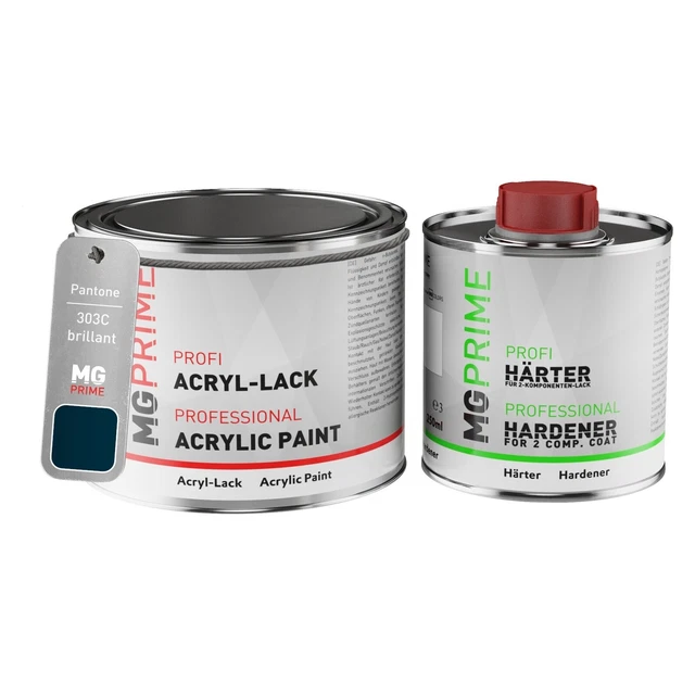 PANTONE 303C BLUE Peinture acrylique brillante Pot de 0,75 litre ...