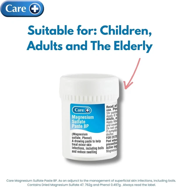 CARE MAGNESIUM SULPHATE Paste - 50g £7.17 - PicClick UK