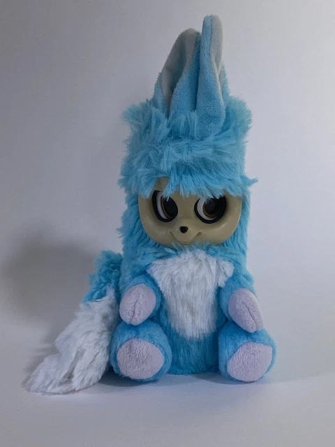 BUSH BABY WORLD moving eyes blue and white plush soft toy stuffed ...