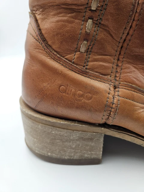 VINTAGE 1970S MENS Acme Dingo Campus Boots Brown Leather Size 10D £88. ...