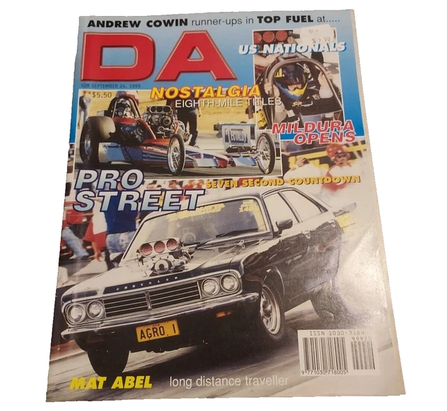 VINTAGE DRAGSTER AUSTRALIA Magazine Issue #528 September 1999 Drag ...