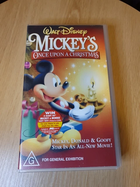 WALT DISNEY ~ Mickeys Once Upon A Christmas ~ Vhs Video $10.00 ...