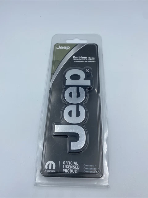 MOPAR OFFICIAL LICENSED JEEP Chrome Emblem Decal 3.5" $25.00 - PicClick CA
