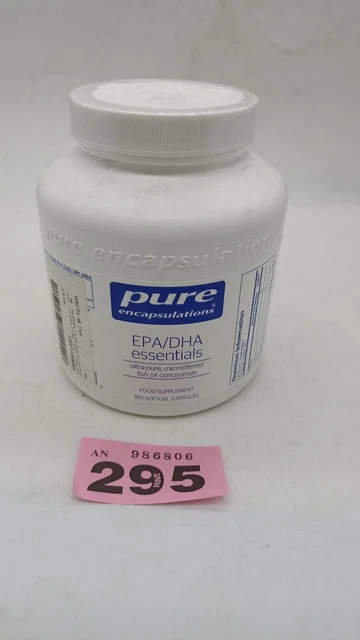 PURE ENCAPSULATIONS EPA/DHA Essentials 1000 MG fish oil concentrate 180 ...