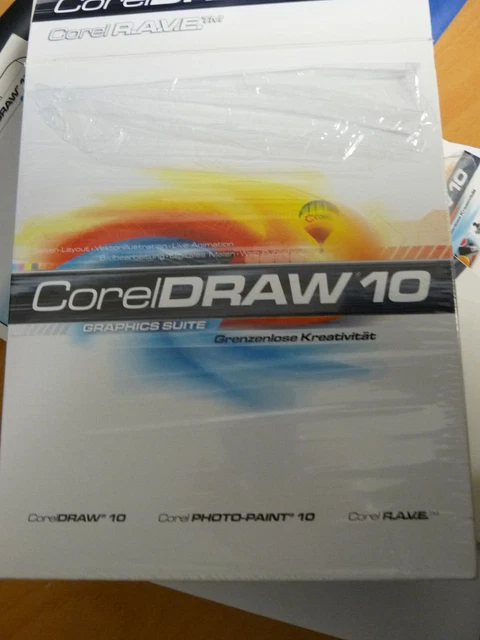CORELDRAW 10 GRAPHIC Suite Corel Draw 10 Corel R.A.V.E. mit Seriennummer EUR 123,00 - PicClick DE
