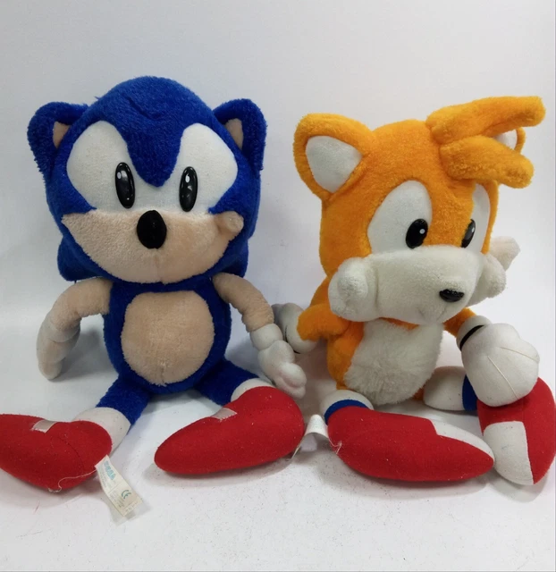 VINTAGE SONIC THE Hedgehog & Tails Original 1991 / 1992 Plush Teddy ...