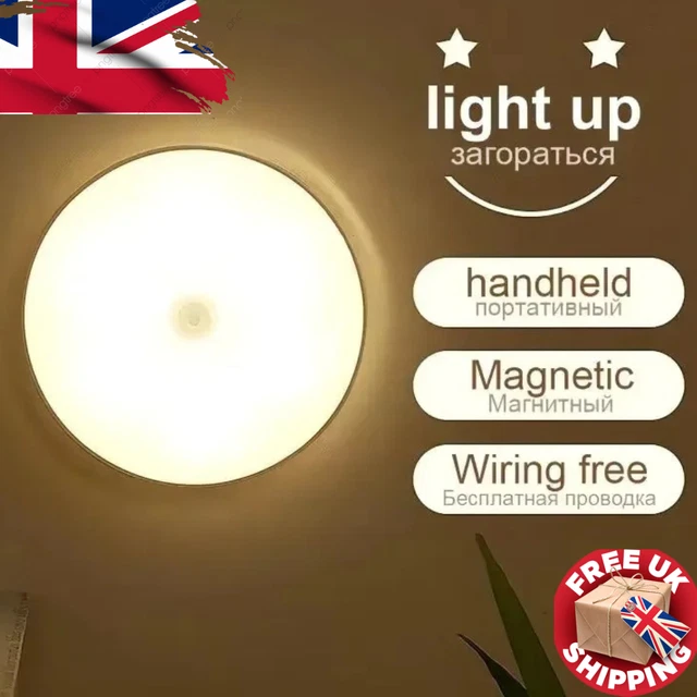 LED SMART CABINET Lights Wireless Human Body Sensor Magnetic USB ...