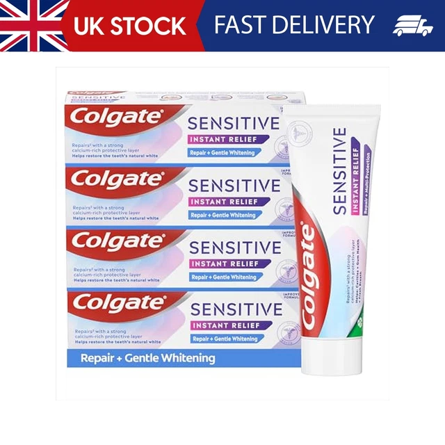 COLGATE SENSITIVE INSTANT Relief Repair + Gentle Whitening Toothpaste ...