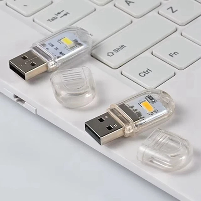 USB LED PLUG Lamp for Bank, Computer Book Light Portable Night Light ...