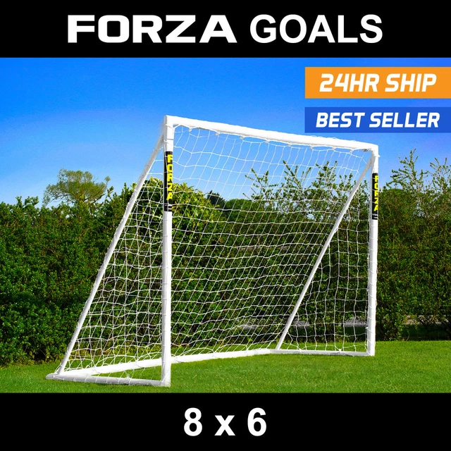 FORZA FOOTBALL GOAL | 8ft x 6ft | Goal And Net | Junior Goal | PVC ...