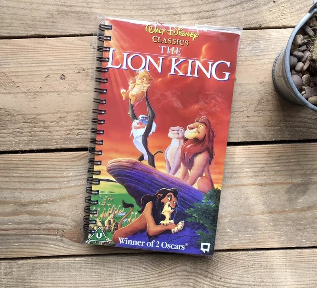 UPCYCLED/RECYCLED DISNEY VHS Cover Notebook - The Lion King £6.00 ...