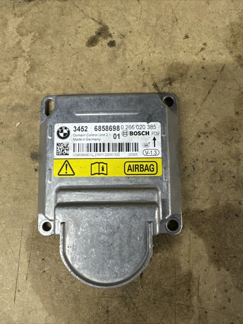 BMW 3 SERIES F30 Airbag Ecu Icm Module 6858698 Bosch 0265020385 £20.00 ...