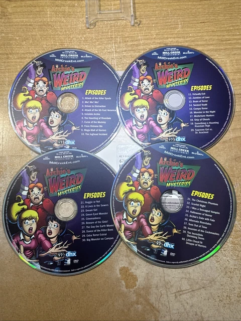 ARCHIE’S WEIRD MYSTERIES Complete Series 4 DVD Set 1999 Riverdale 40 ...