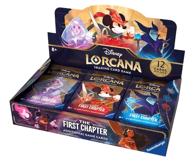 DISNEY LORCANA THE First Chapter Booster Box Disney TCG Confirmed ...