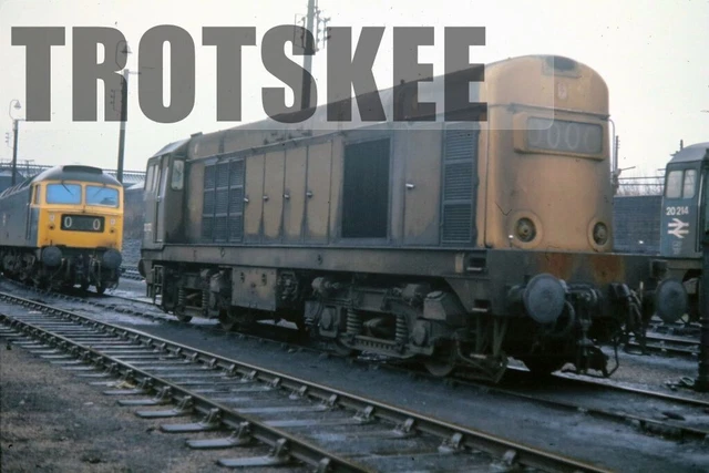 35MM SLIDE BR British Railways Diesel Loco Class 20 20132 Barrow Hill ...
