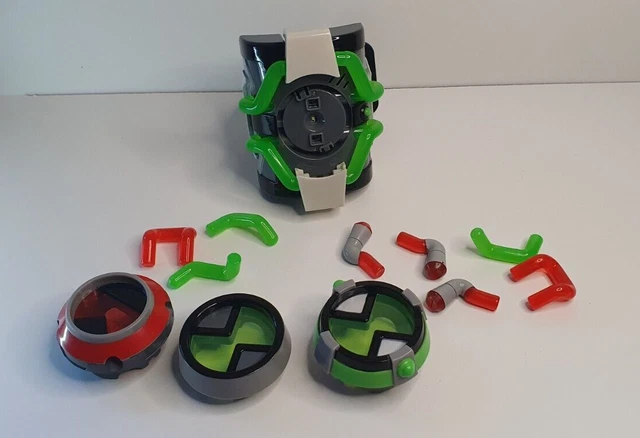 BEN 10 WATCH Cartoon Network Omnitrix Deluxe Creator Set Light & Sounds ...