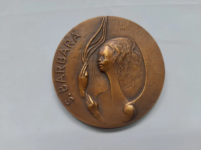 BRONZE MEDAL S.BARBARA, Cogefar, Ridracoli, 1982, Fiorini £85.81 ...