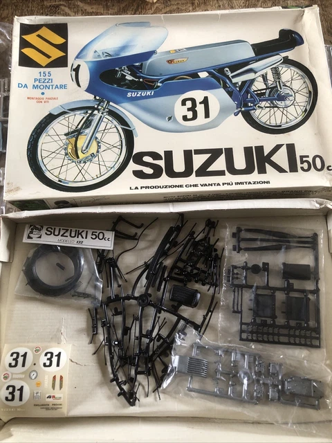 1:9 SCALE PROTAR Suzuki WORLD CHAMPION MOTORCYCLE MODEL KIT 1966 67 £ ...
