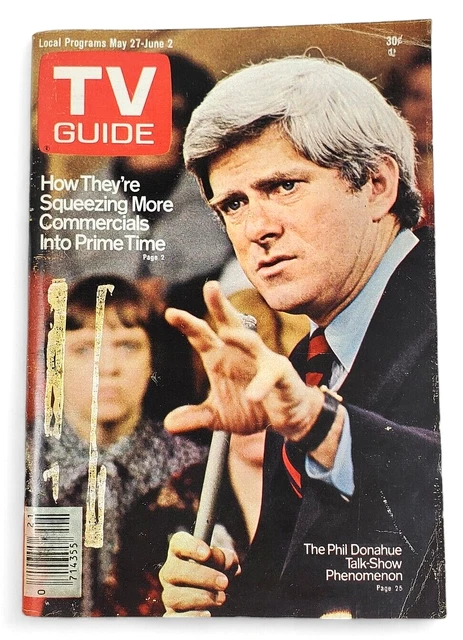1978 TV GUIDE May 27-June 2 Phil Donahue Bob Hope Prime Time ...